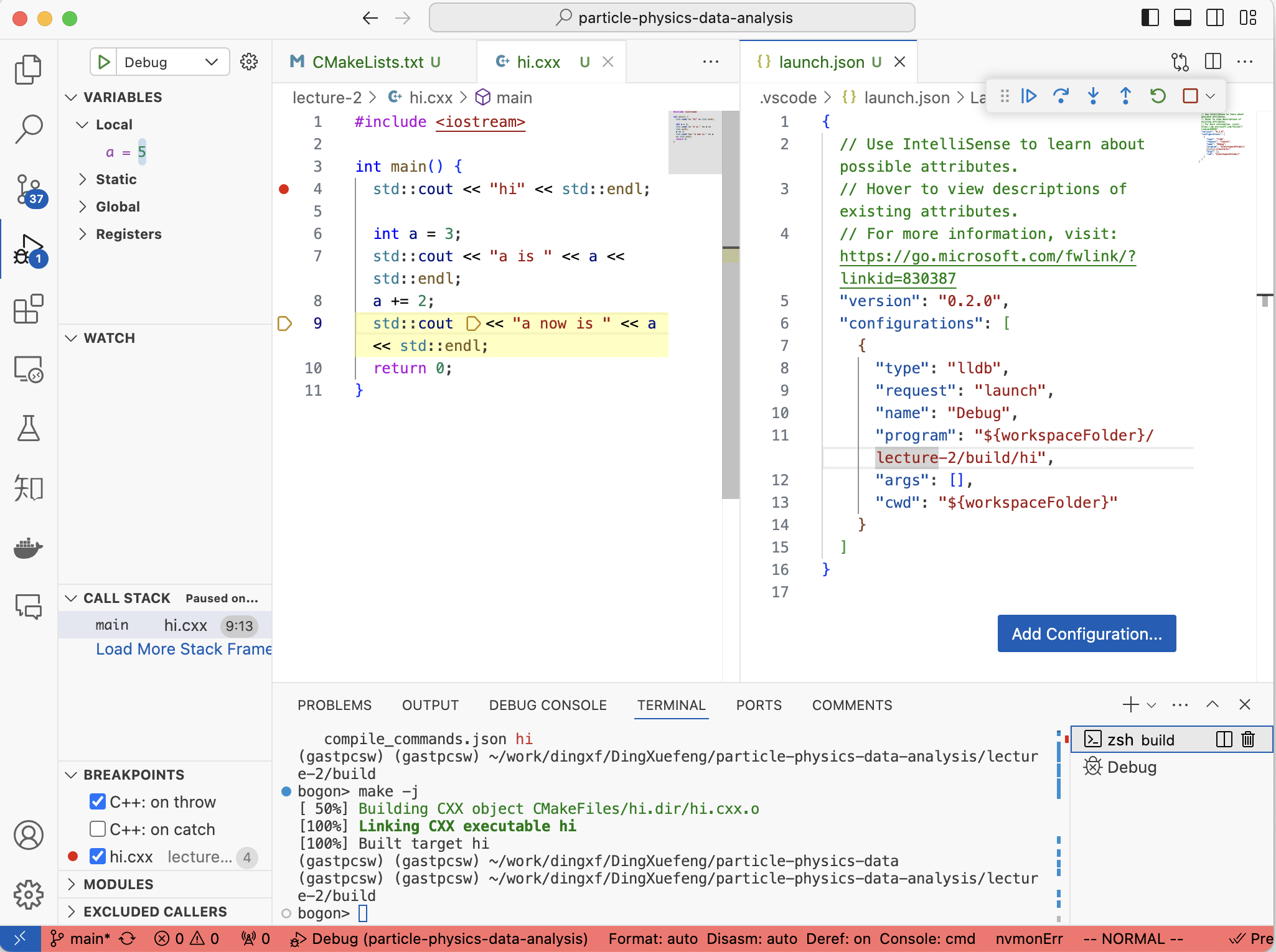 2. Advanced C++ hello world | 学习分享